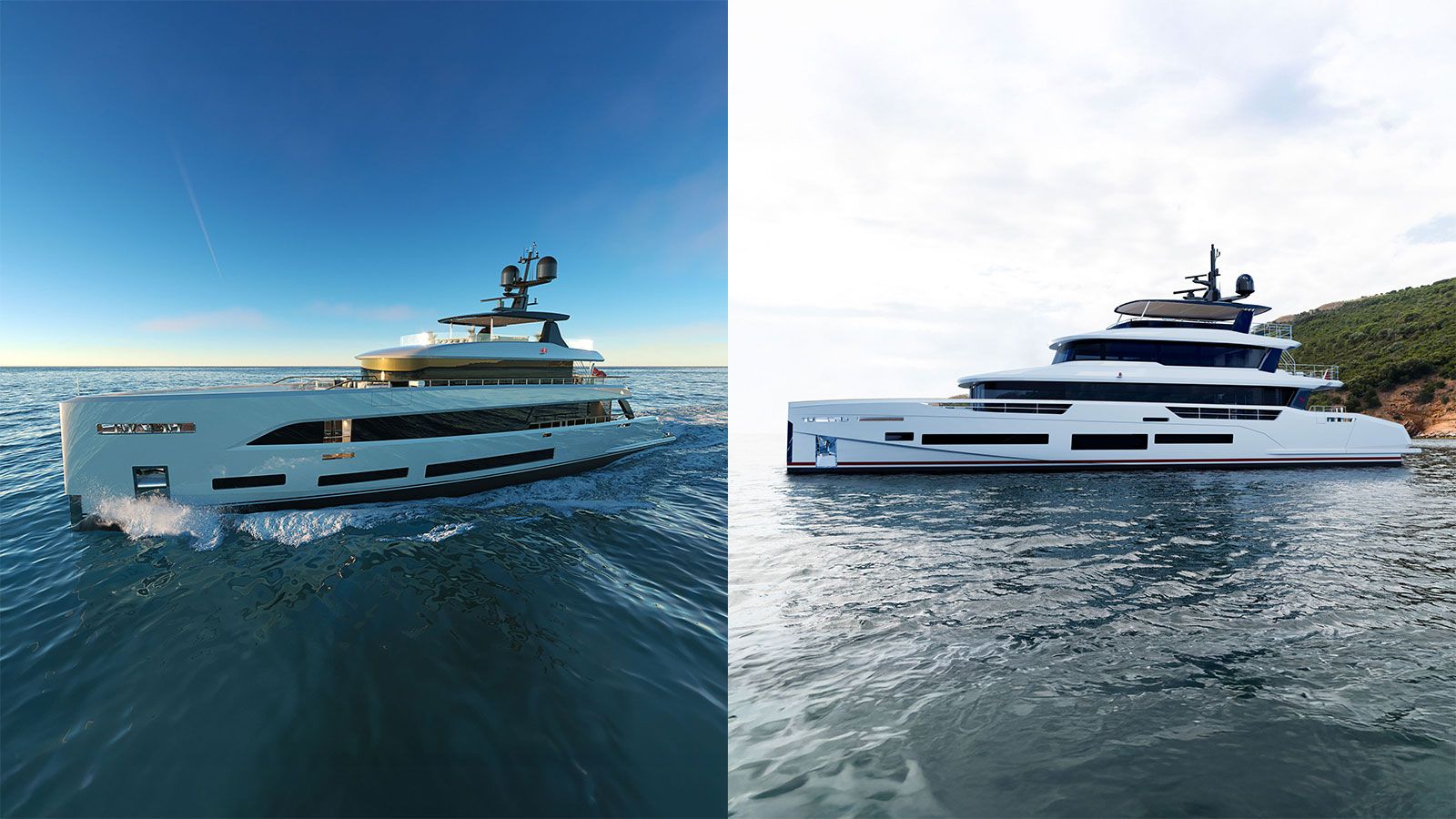 The composite flagship and a steel-aluminium yacht world premieres in 2026